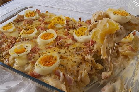 Batata à portuguesa gratinada simples e fácil Receitas Toda Hora