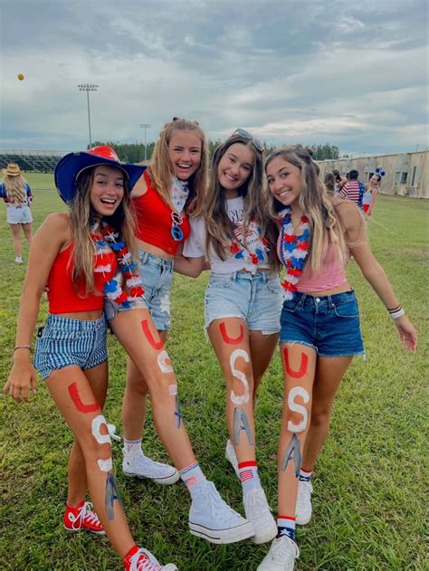 USA FOOTBALL GAME Spirit Week Outfits Football Outfits Football