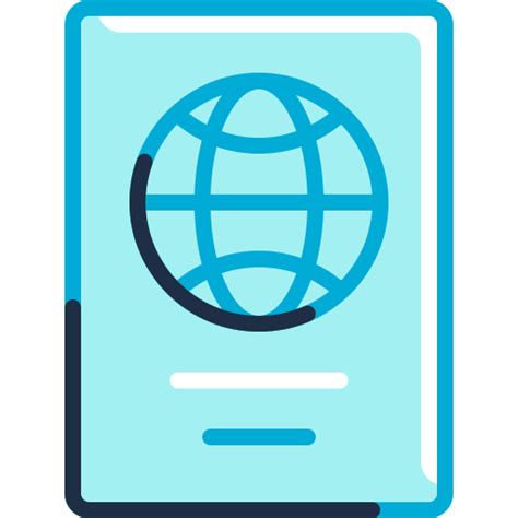 Icono De Pasaporte Special Meteor Lineal Color