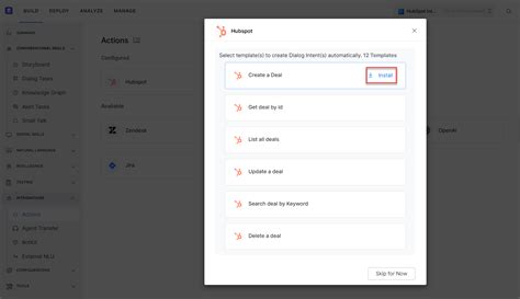 Configuring The Hubspot Action Kore Ai Documentation