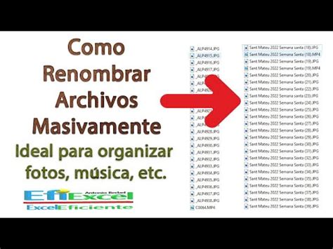 Truco Para Renombrar Archivos Masivamente YouTube