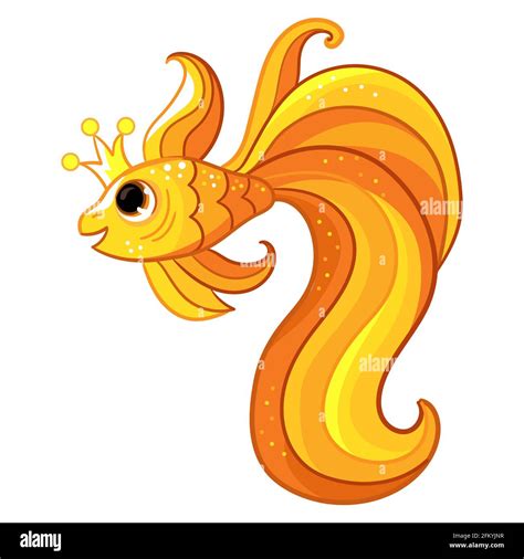 Pez dorado de dibujos animados fotografías e imágenes de alta