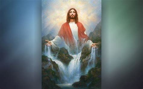 720P Descarga gratis Jesús agua de vida pintura cristo agua de