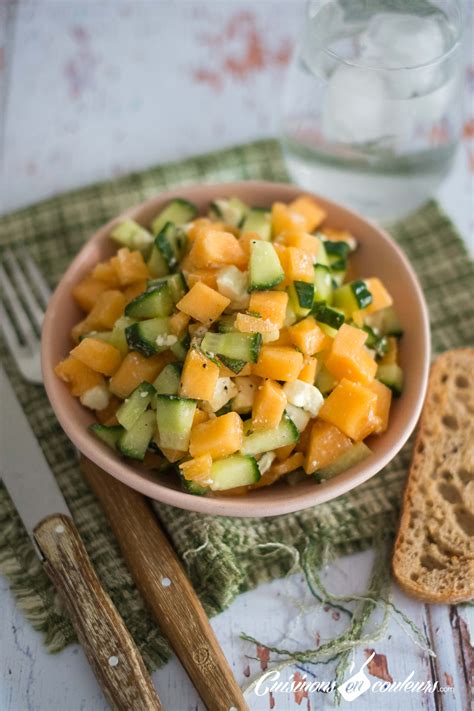 Salade de melon à la feta Cuisinons En Couleurs