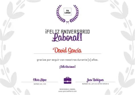 Crea Una Tarjeta De Aniversario De Trabajo Con Plantillas Gratis