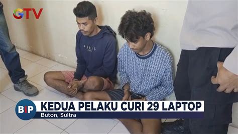 Polisi Bekuk Pelaku Pencurian Puluhan Laptop Sekolah Di Buton BIP 04