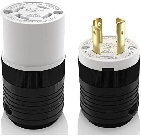 ELEGRP NEMA L6 20P Locking Plug 20 3 Wire Generator Twist Lock