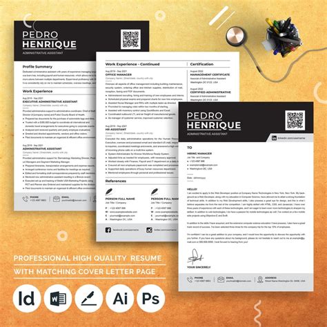 Modern Executive Resume Template CEO Resume Template For Word And Apple