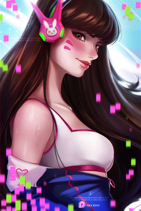 D Va Overwatch And More Drawn By Olchas Danbooru