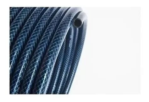 Manguera Riego Pvc Mallada X Mts Reforzada Trenzada Color Azul