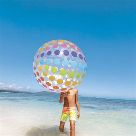 BALLON DE PLAGE GONFLABLE JUMBO INTEX 107CM ASST Orca