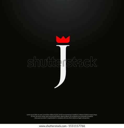 Letter J Crown Modern Logo Icon Stock Vector Royalty Free