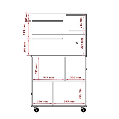 Cantinho do Café Armário de Cozinha Nature Off White Aconchego