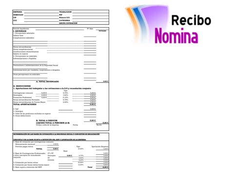 Formato Recibo De Nomina Sencillo Image To U