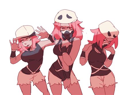 Team Skull Grunt And Punk Girl Pokemon And 1 More Drawn By Layeyes