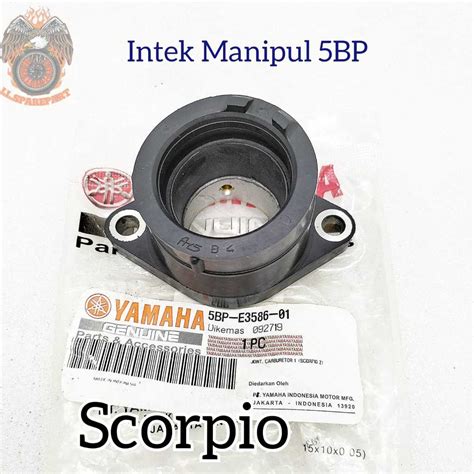 Jual Intake Manipul Yamaha Scorpio Intek Manipol Karet Asli Original