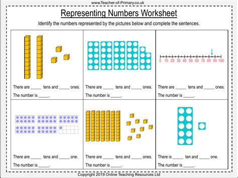 Representing Numbers Worksheet Maths Year Worksheets Library