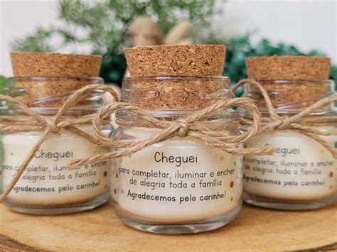Vela Aromática Maternidade Pronta Entrega Kit 10 Unidades Elo7