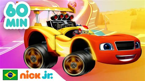 Blaze e os Monster Machines 1 HORA de corridas ÉPICAS Nick Jr em
