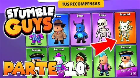 MI NUEVA SKIN ESPECIAL SKELETAL DRAGON PARTE 10 STUMBLE GUYS