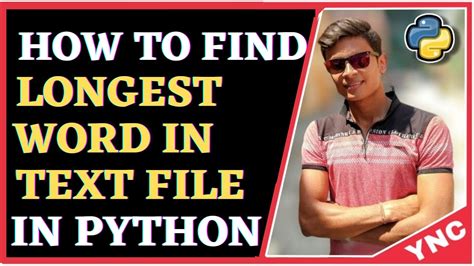 finding the longest words in a text file python youtube