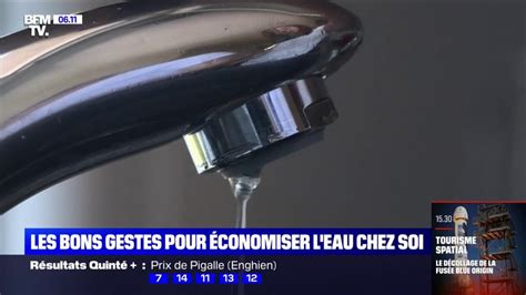 Les bons gestes à adopter pour économiser l eau chez soi