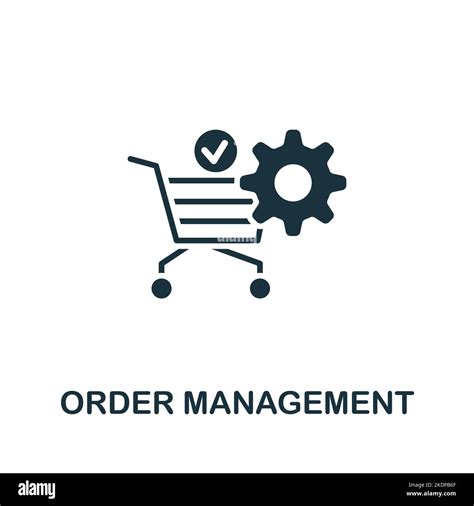 Gestion des commandes Icône monochrome simple de relation client pour
