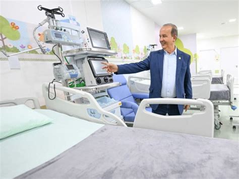 Governador inaugura 10 novos leitos de UTI pediátrica no Hospital e