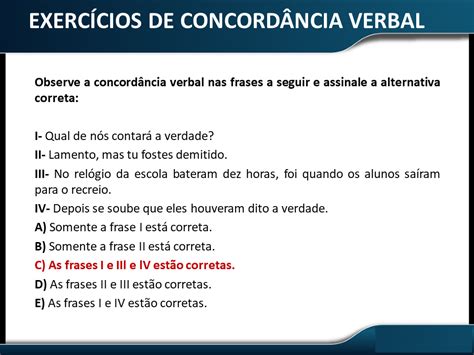 Exercícios De Concordância Verbal Gabarito 6 Ano EDUKITA