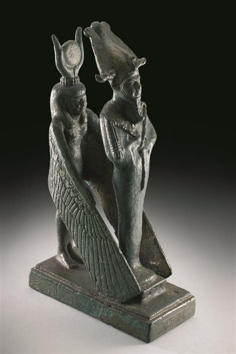 Statuette Representing Isis And Osiris Egypt Museum