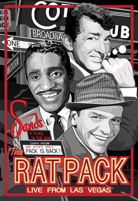 The Rat Pack Poster Digital Art By Dagmara Czarnota Fine Art America