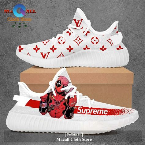 Louis Vuitton Supreme Deadpool Luxury Brand Premium Yeezy Sneaker For