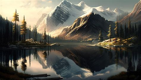 Beautiful Mountain Scenery Wallpaper