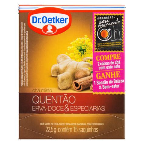 Chá Misto Quentão de Erva Doce e Especiarias Dr OETKER Caixa 22 5g