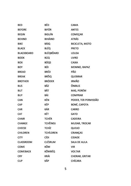 4000 PALAVRAS MAIS USADAS EM INGLÊS TRADUÇÃO E PRONÚNCIA por José