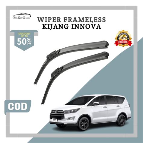 Jual Wiper Frameless Toyota Kijang Innova Sapuan Kaca Mobil Model