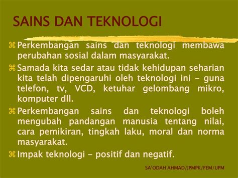 Kepentingan Sains Kerjayaa Sains Dan Inovasi Teknologi NBKomputer