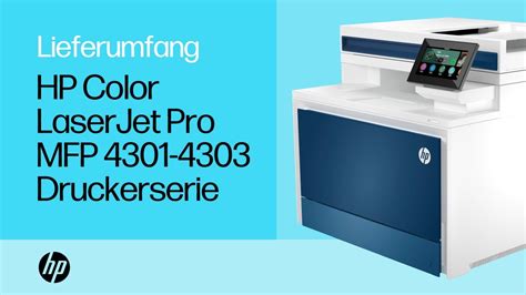 HP Color LaserJet Pro MFP 4301 4302 4303 Einrichten Des Druckers