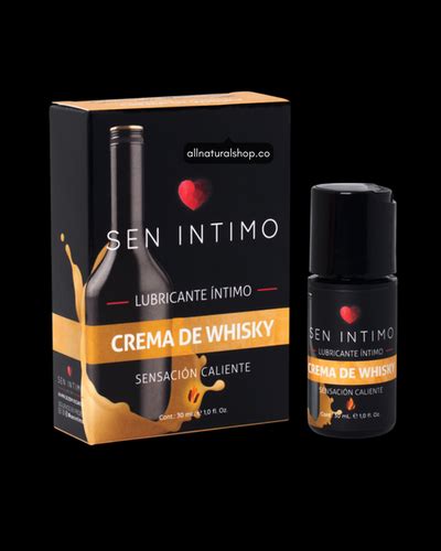 Lubricante Caliente Crema De Whisky Sen Íntimo 30mL All Natural Sex Shop