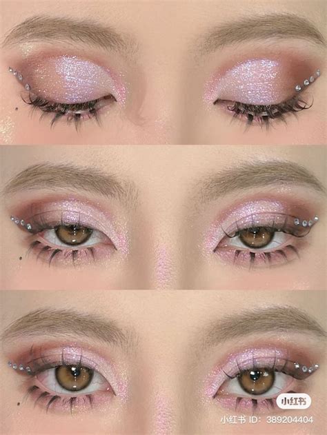 RED ID 389204404 Eyeliner Eyeshadow Rhinestone Pink Brown Natural Glam