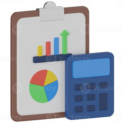 Accounting Analysis 3D Render Icon 14919556 PNG