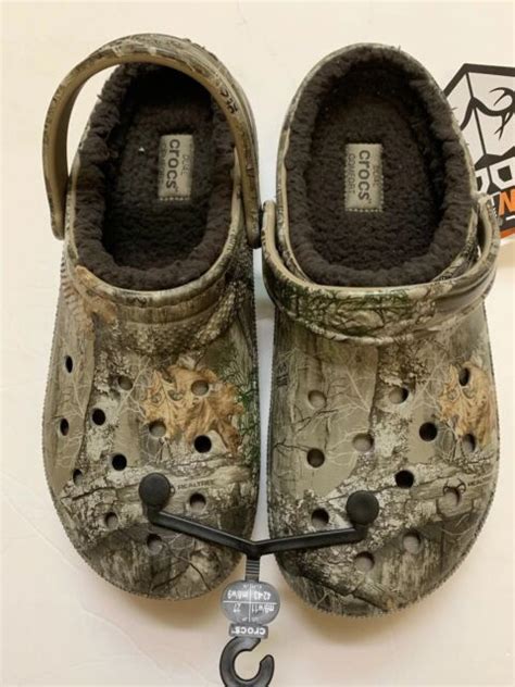 Crocs Unisex Classic Lined Realtree Edge Clog Camouflage Brown Mens
