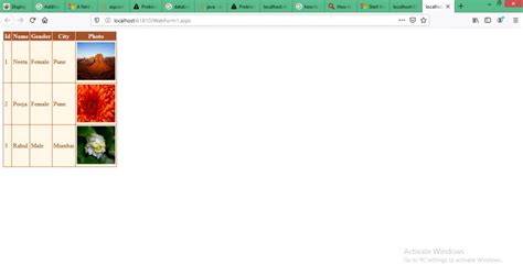 Display Image In Gridview Using Imagefield In C Net Demo Kashipara