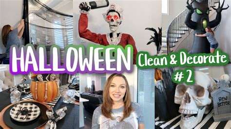 HALLOWEEN CLEAN DECORATE 2023 Halloween Decorate With Me