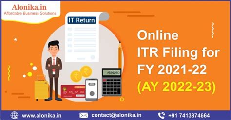 Online ITR Filing For FY 2021 22 AY 2022 23