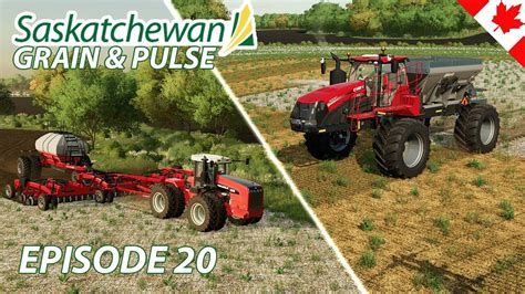 Seeding Winter Wheat And Spreading Lime Saskatchewan Grain Pulse
