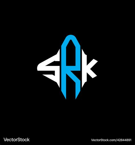 Srk Letter Logo Creative Design With Graphic Vector Image