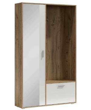 BIS garderoba do przedpokoju z lustrem 120 cm Sonoma Kraft Złoty