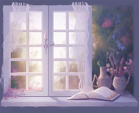 Curtains Open Window Vector Art Png Open Window Vector Window Open