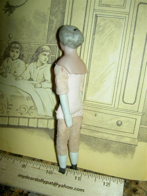 Lovely Antique German Bisque Shoulderhead Undressed Grandmother